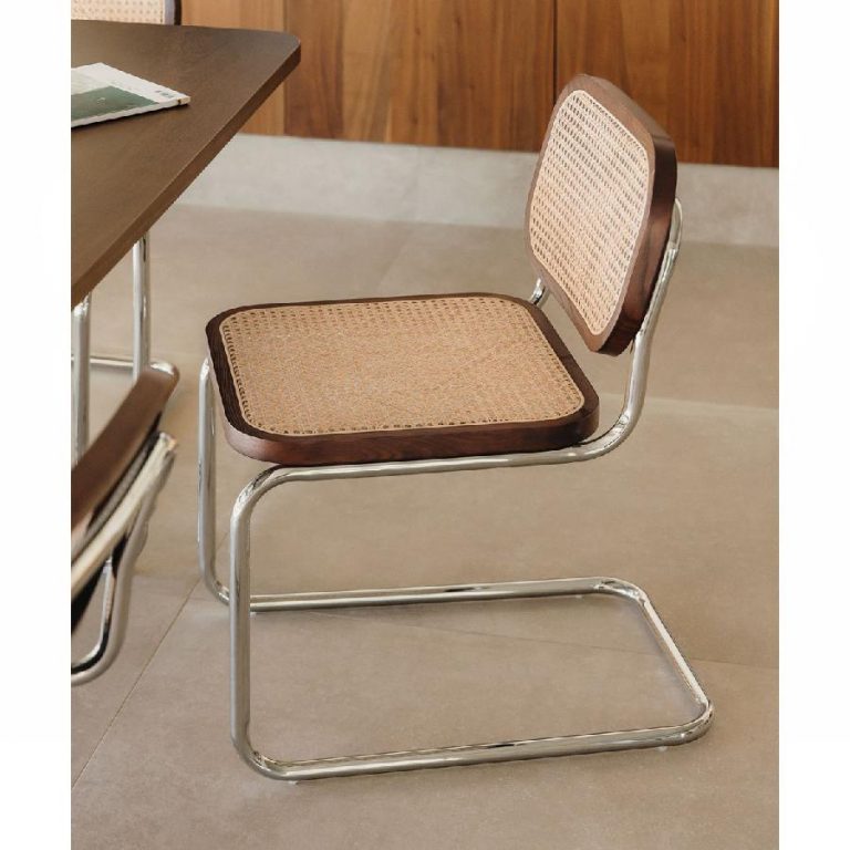 Silla Tento de madera y ratán de Sklum